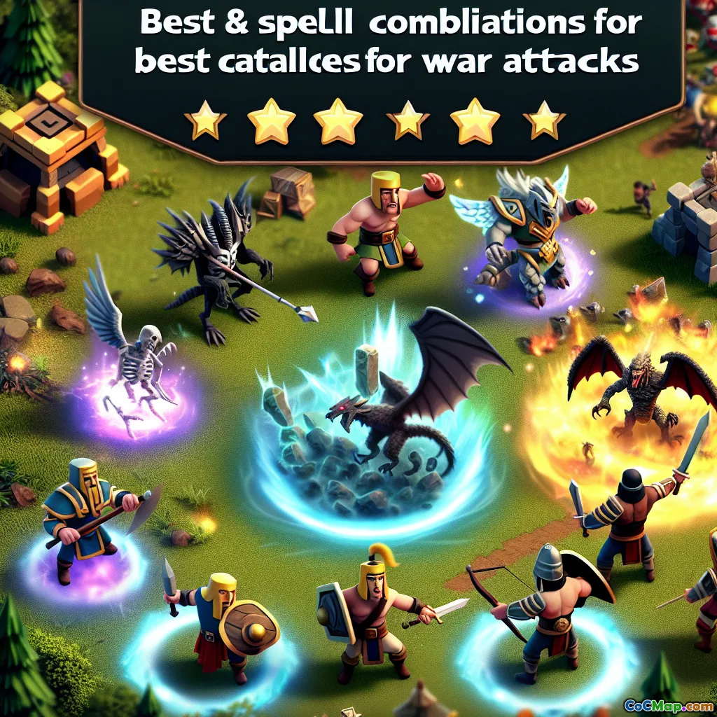 Best Spell Combinations for War Attacks | CoCMap.com