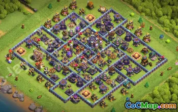 Clash of Clans Basen kopieren Town Hall 15 #60231 | CoCMap.com