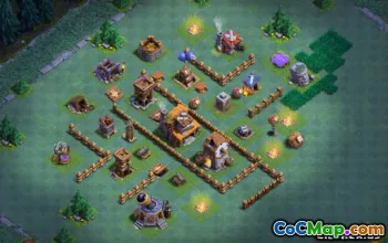 CoC Builder Hall 4 Base Layouts: Farming, Trophy & More #6161 | CoCMap.com